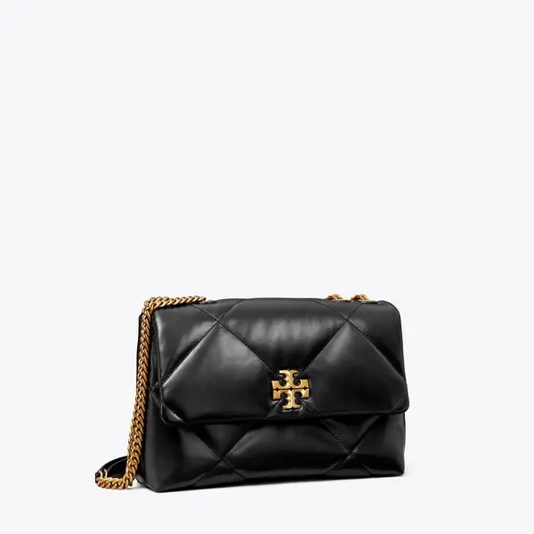 Tory Burch Kira Diamond Quilt Shoulder Bag - Black