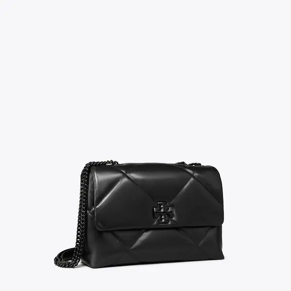 Tory Burch Kira Diamond Quilt Shoulder Bag - Black