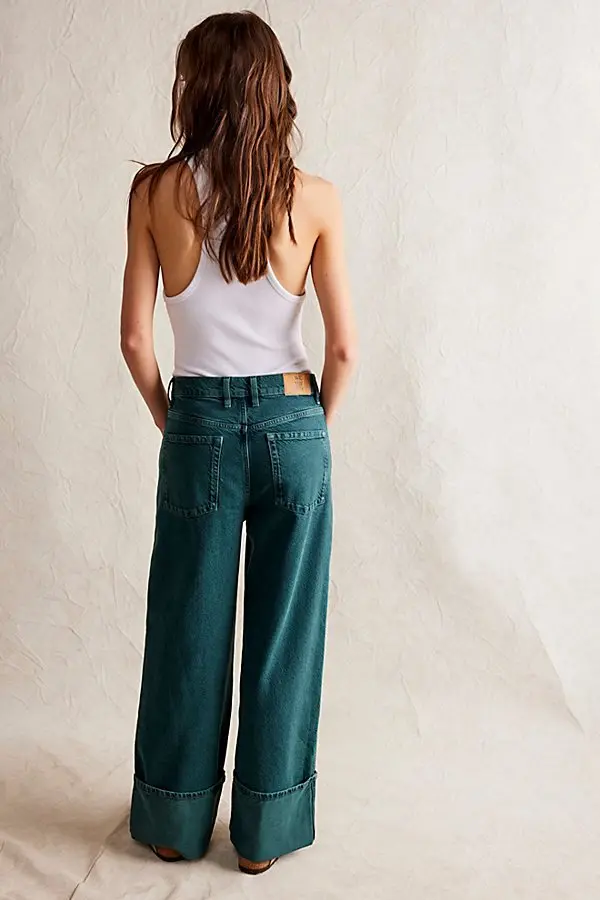 Free People We The Free Final Countdown Cuffed Low-rise Jeans