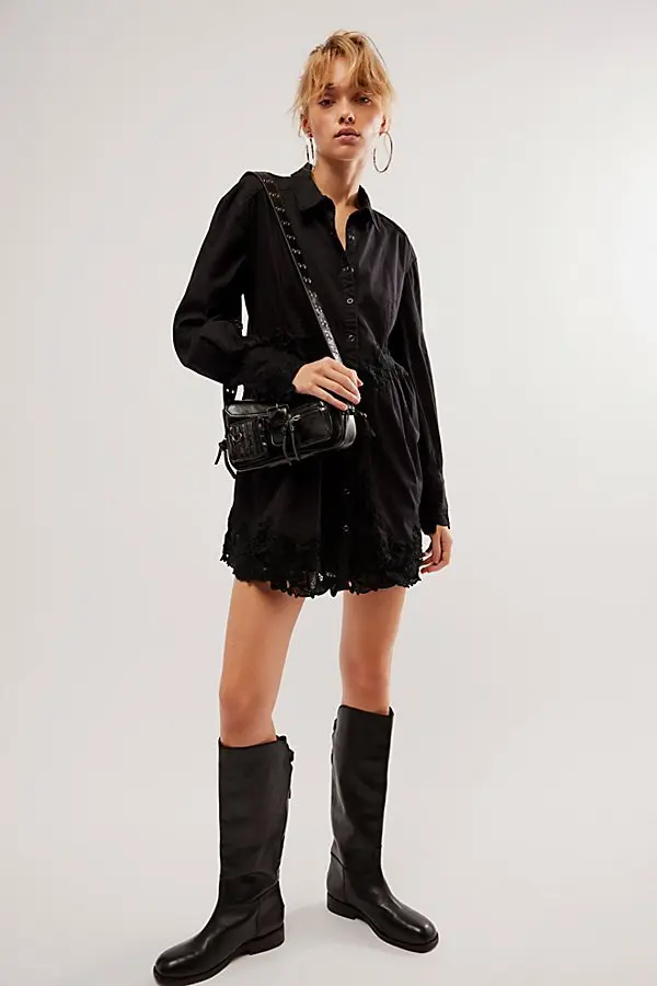 knee length dresses for ladies Free People Free-est Have A Thing For You Mini Dress  White Chocolate  Couture