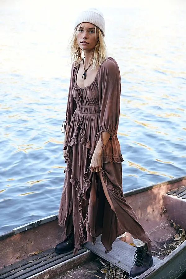 Free People In Your Dreams Maxi In Raw Umber - 22% Off | Editorialist
