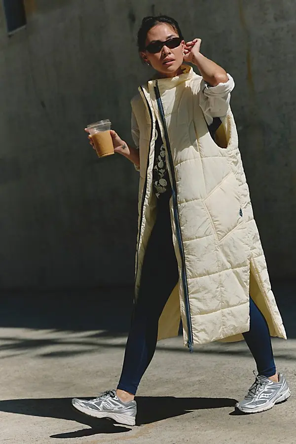 Free People On The Move Packable Puffer Vest - Moonglow