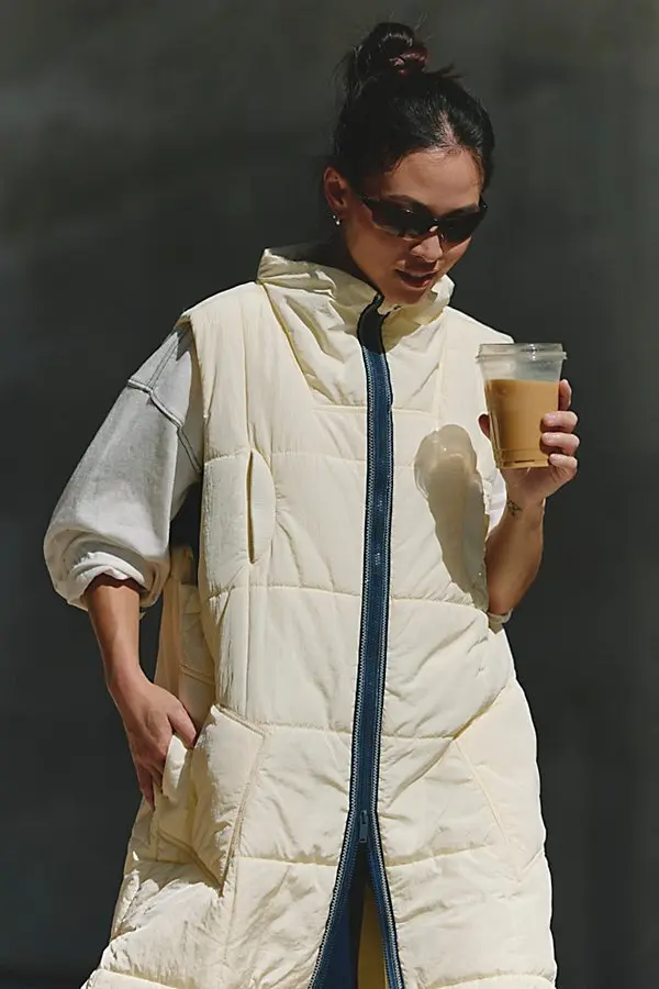 Free People On The Move Packable Puffer Vest - Moonglow