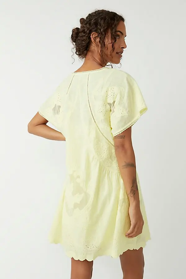 Free People Daylight Mini Dress - Ivory | Editorialist