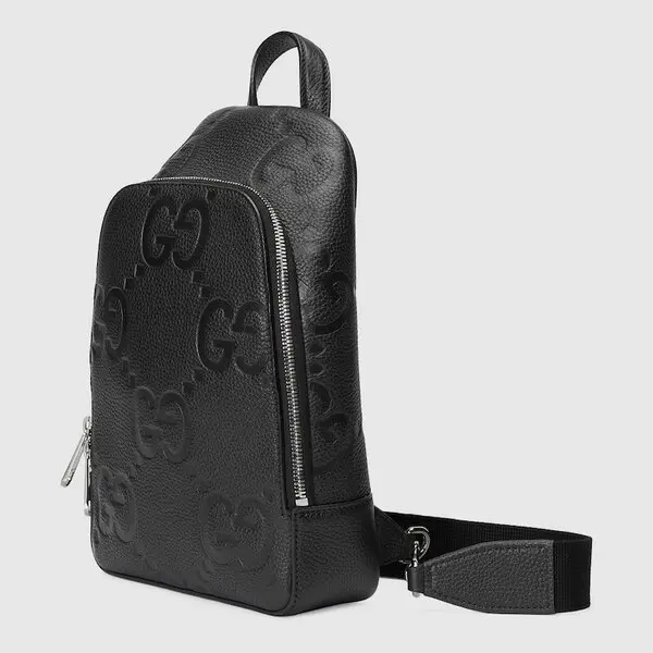 Gucci Jumbo Gg Mini Crossbody Bag - Black | Editorialist
