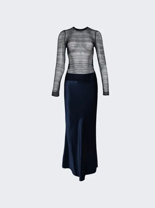 Christopher Esber Refraction Long Sleeve Dress