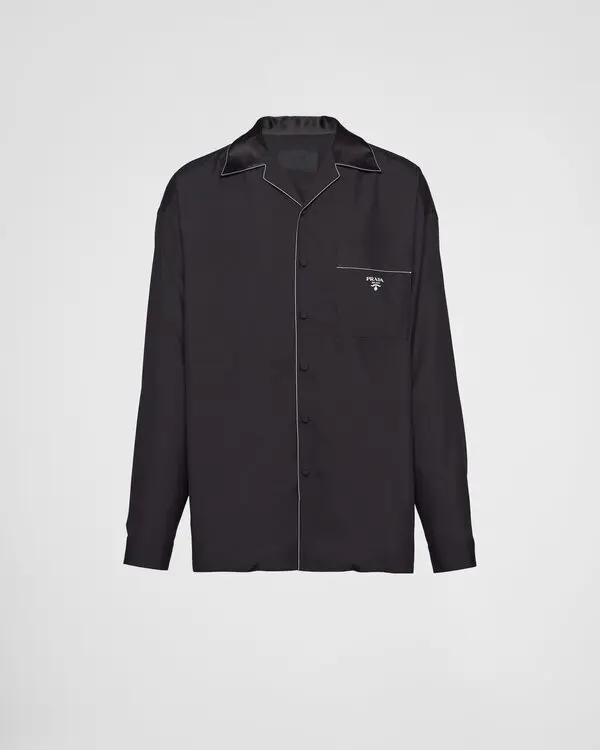 Prada Silk Shirt - Black | Editorialist
