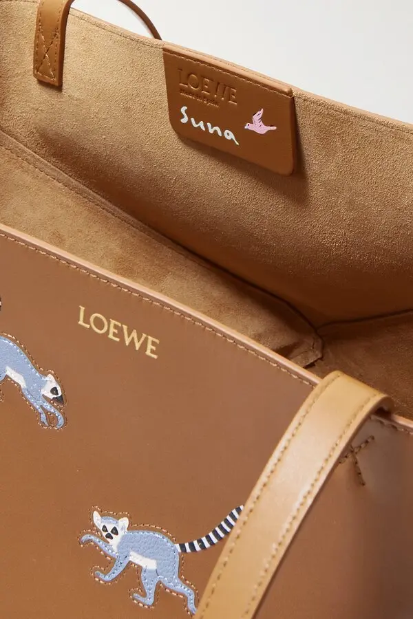 Loewe Puzzle Fold Medium Appliquéd Leather Tote