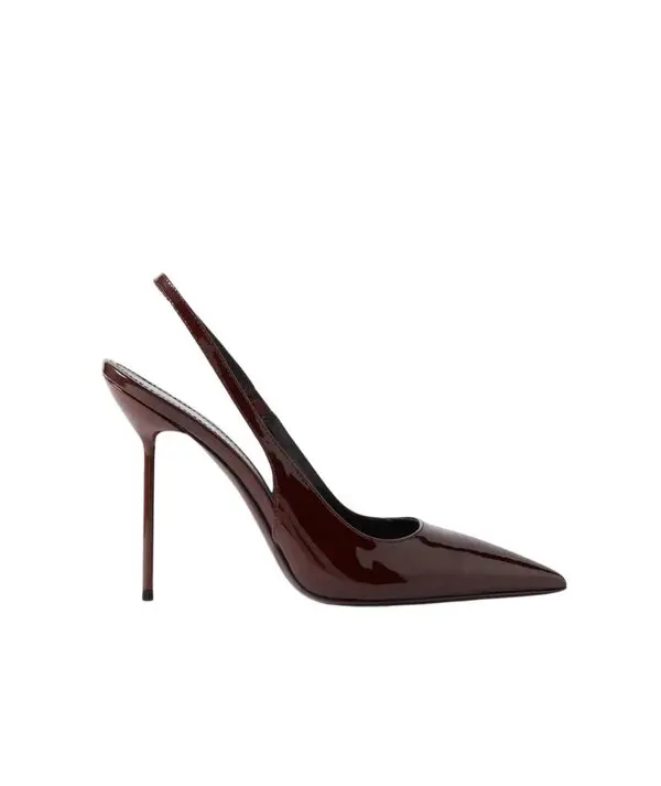 Paris Texas Lidia Patent-leather Slingback Pumps - Burgundy