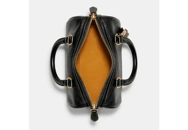 Coach Ruby Satchel 25 In Brass/Black - 50% Off | Editorialist