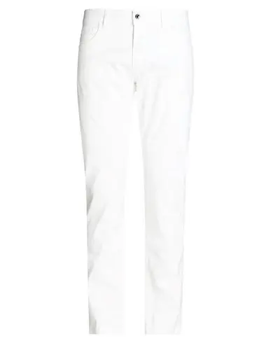 Costume National Cotton Elastane Trousers - White