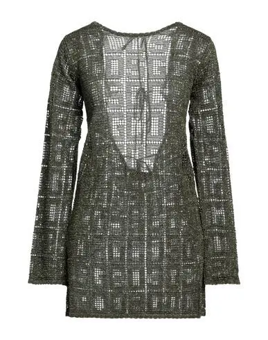 Gcds Monogram Knit Minidress - Green