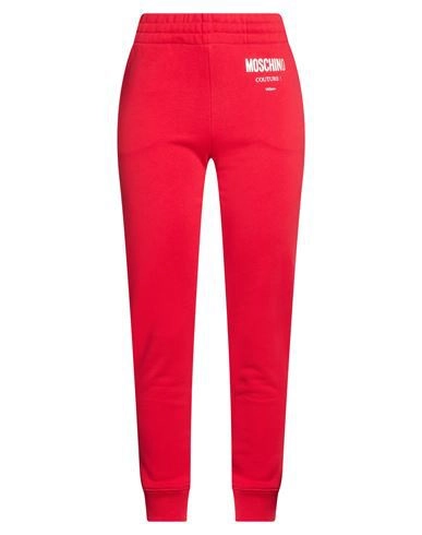 Moschino Couture Cotton Track Pants - Red