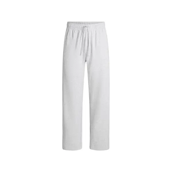 SKIMS Jersey Lounge Relaxed Straight Leg Pant - Heather Grey