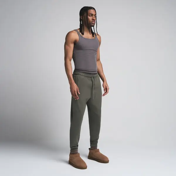 SKIMS Jogger Pants | Grey | | Jersey Lounge - Basil