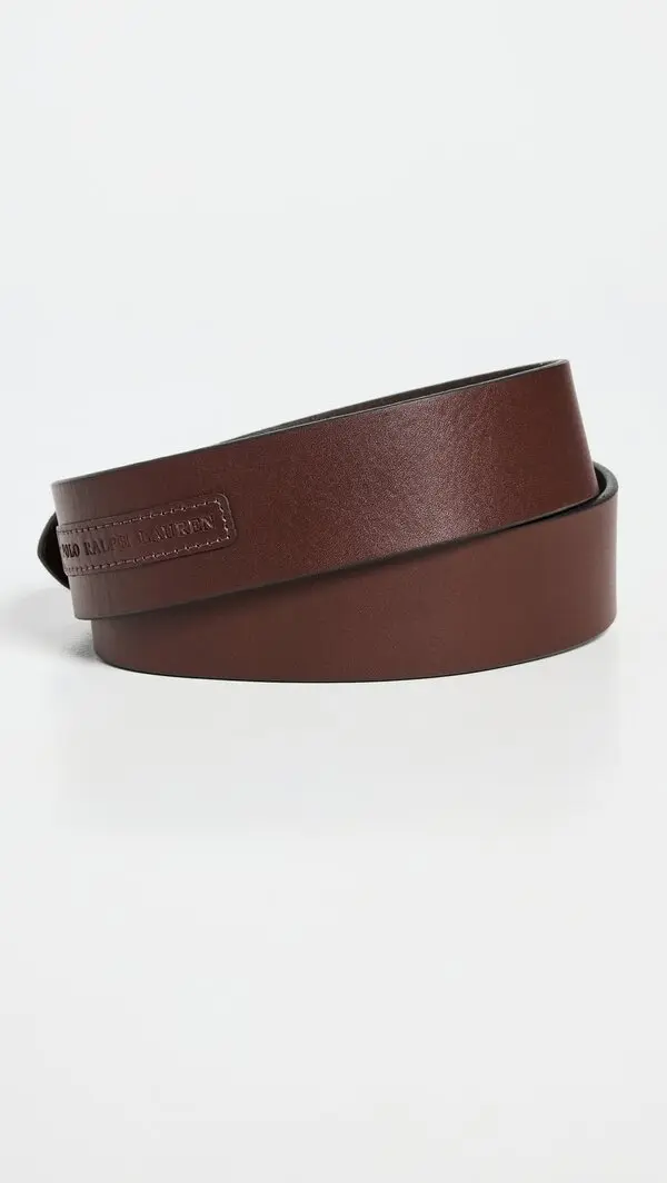 Polo Ralph Lauren Italian Saddle Leather Belt - Brown
