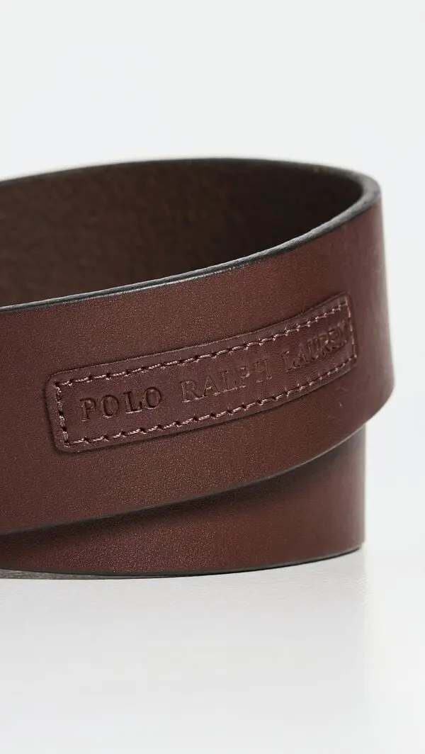 Polo Ralph Lauren Italian Saddle Leather Belt - Brown