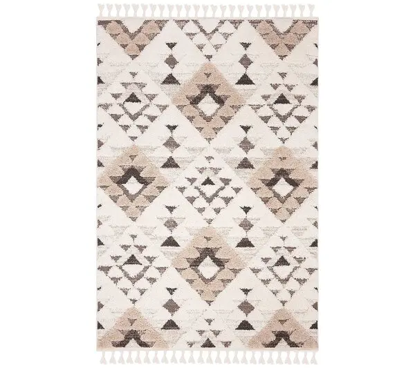 SAFAVIEH Moroccan Tassel 688 Series 5'-3' X 7'- 6' Shag Rug - One-color