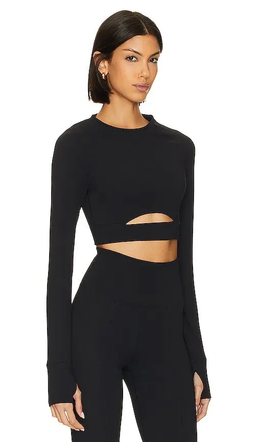 Beach Riot Francine Cut Out Long Sleeve Top