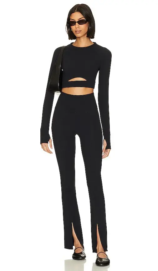 Beach Riot Francine Cut Out Long Sleeve Top