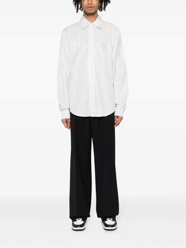 Amiri Logo-embroidered Striped Shirt