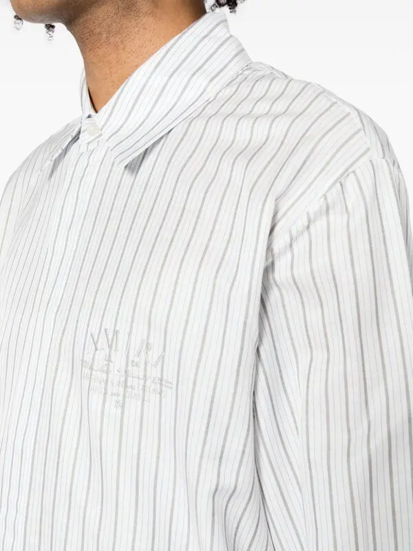 Amiri Logo-embroidered Striped Shirt
