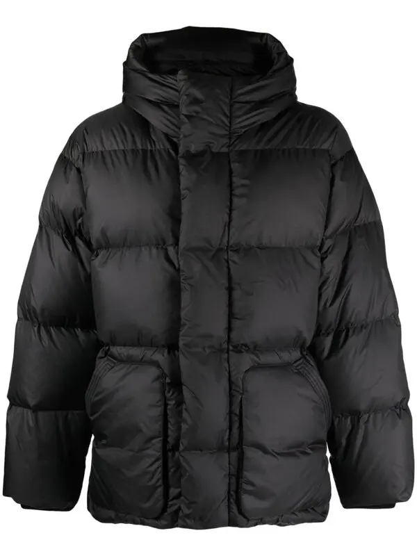 IENKI IENKI Michlin Zip-up Quilted Hooded Jacket - Black
