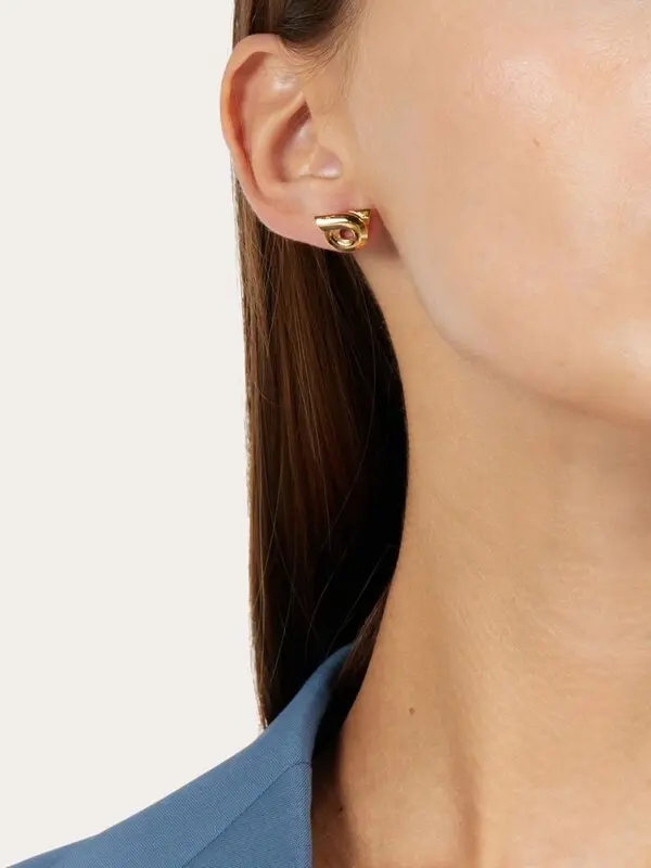 FERRAGAMO Gancini Stud Earrings