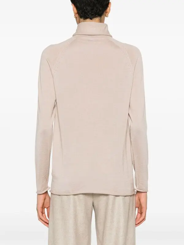 Kiton Fine-knit Cashmere-blend Jumper - Brown