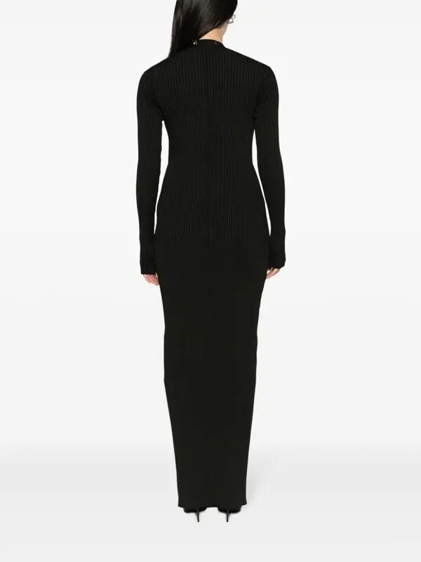 Attico Ribbed Knit Cardigan Dress
