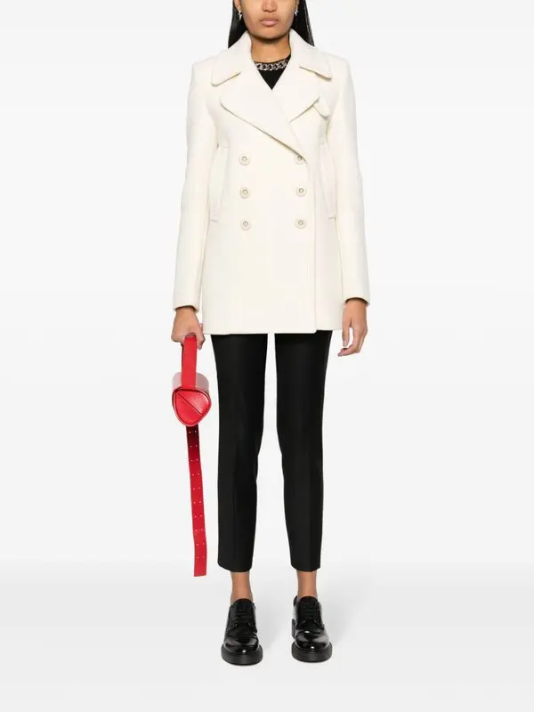 Barbara Bui Notch-lapel Felted Pea Coat