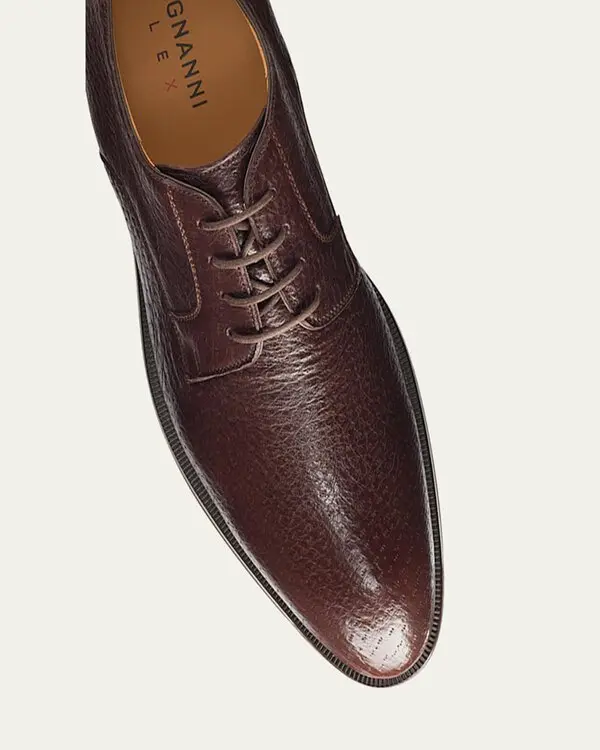 Sz 13 US Mens Magnanni Cusco Flex Brown Peccary Leather Derby Dress Shoes VGUC! Magnanni Cusco Peccary Leather Derby Shoes - Brown  main image 2