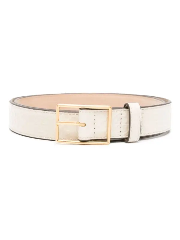 Tory Burch T Monogram Patent-leather Belt