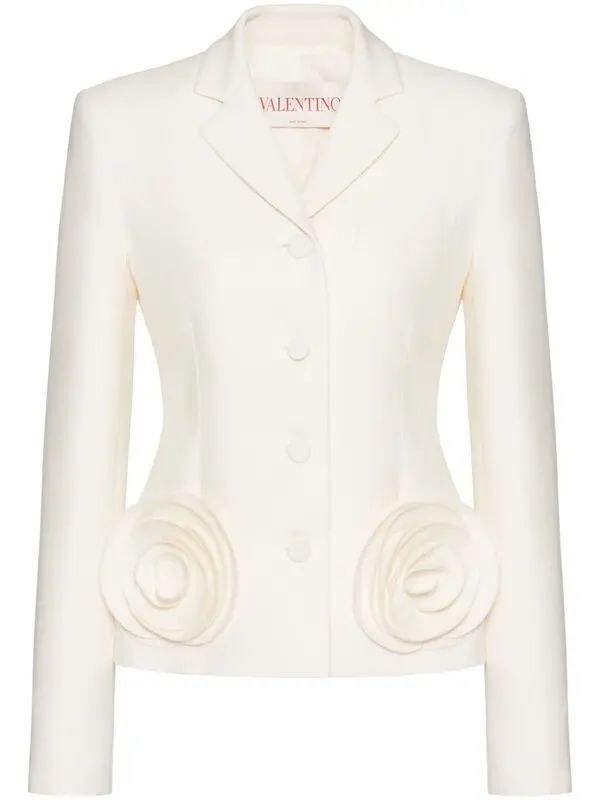 Valentino Garavani Floral-appliqué Blazer