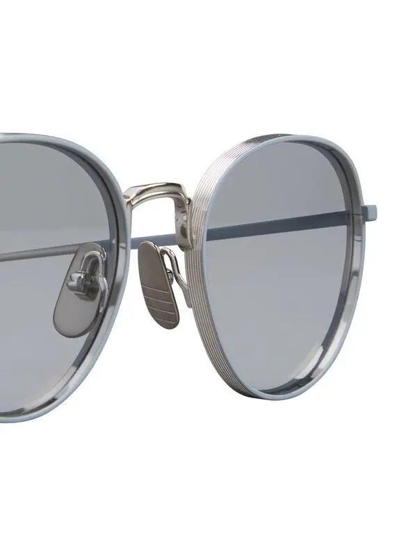 Thom Browne Round-frame Sunglasses - Silver