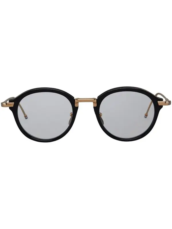 Thom Browne Round-frame Glasses - Black