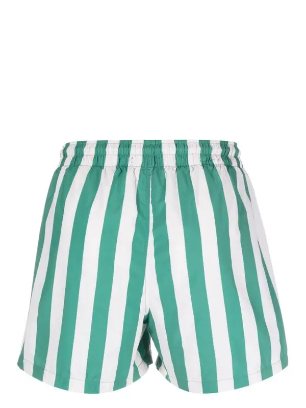 Sunnei Logo-print Striped Swim Shorts
