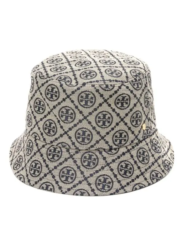 Tory Burch Logo-jacquard Bucket Hat - Blue