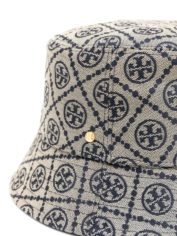 Tory Burch Logo-jacquard Bucket Hat - Blue