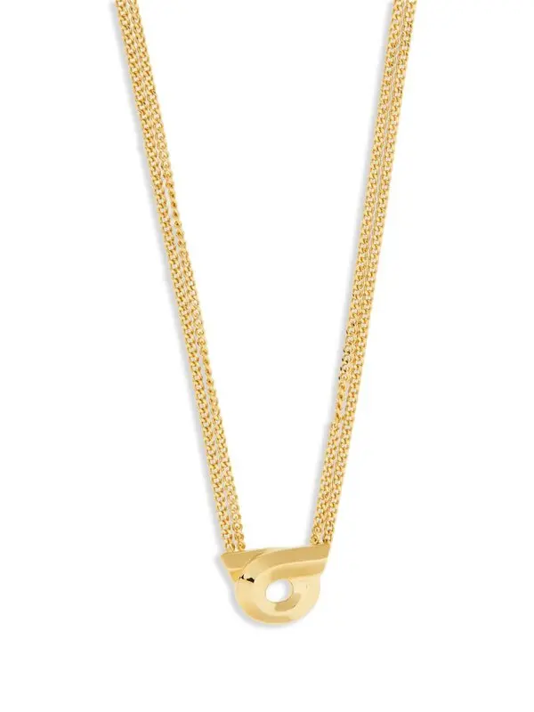 FERRAGAMO Gancini Pendant Layered Necklace - Gold
