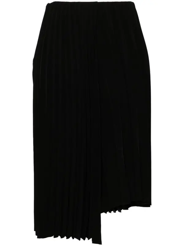 Saint Laurent Pleated Midi Skirt