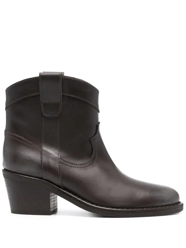 VIA ROMA 15 Texan 65mm Leather Ankle Boots