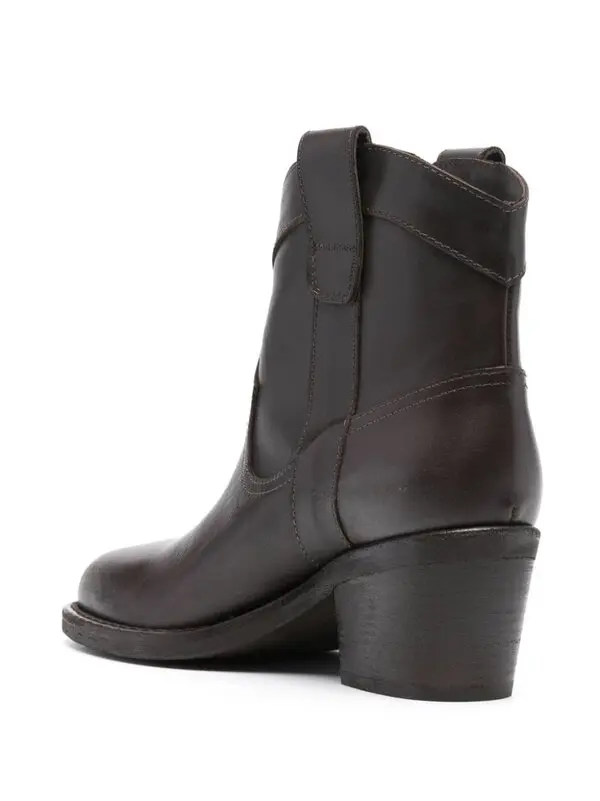 VIA ROMA 15 Texan 65mm Leather Ankle Boots
