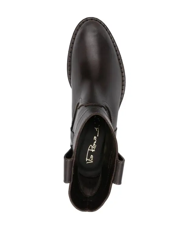 VIA ROMA 15 Texan 65mm Leather Ankle Boots