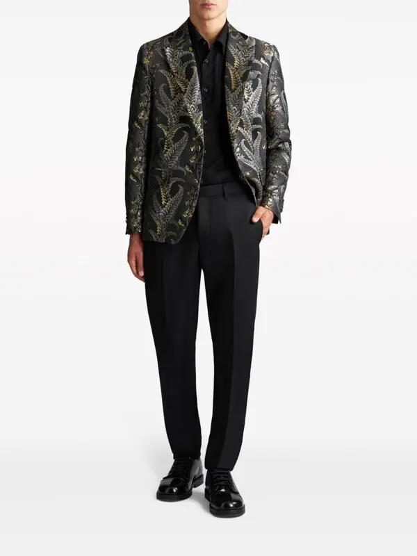 Etro Foliage-jacquard Peak-lapels Blazer