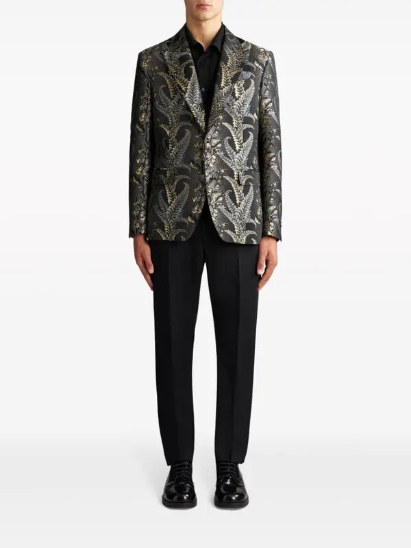 Etro Foliage-jacquard Peak-lapels Blazer