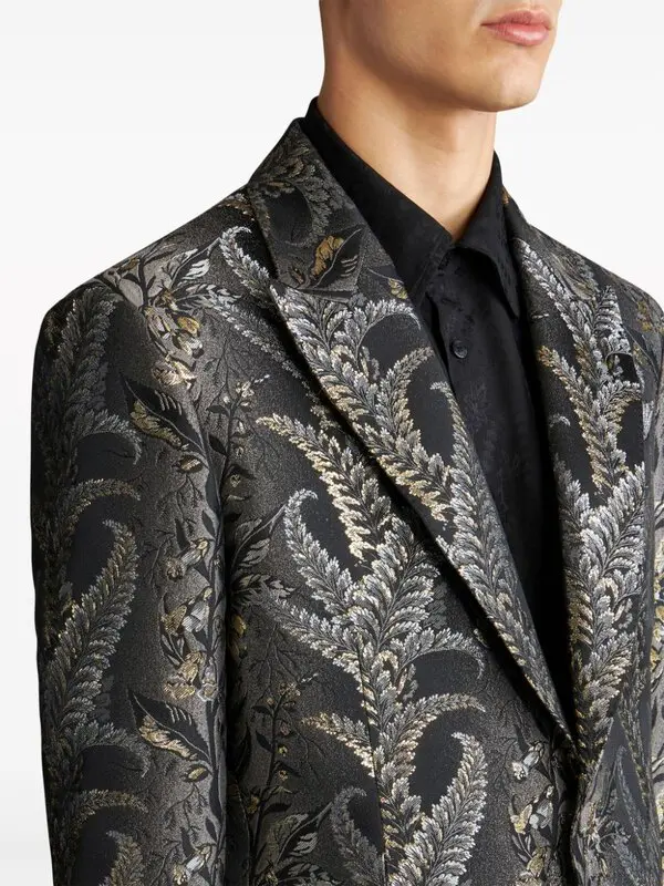 Etro Foliage-jacquard Peak-lapels Blazer