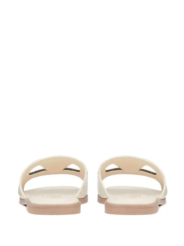 Valentino Garavani Vlogo Cut-out Sandals - White
