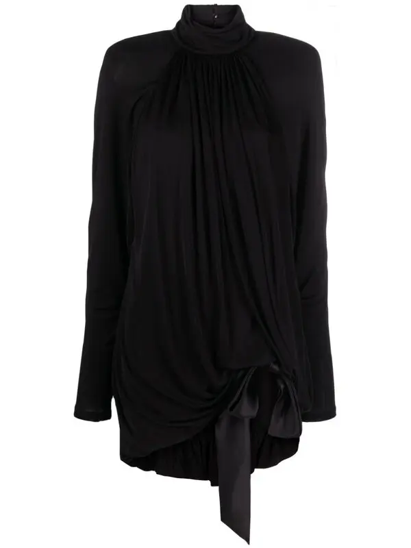 Saint Laurent High-neck Mini Dress