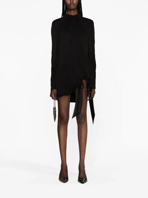Saint Laurent High-neck Mini Dress
